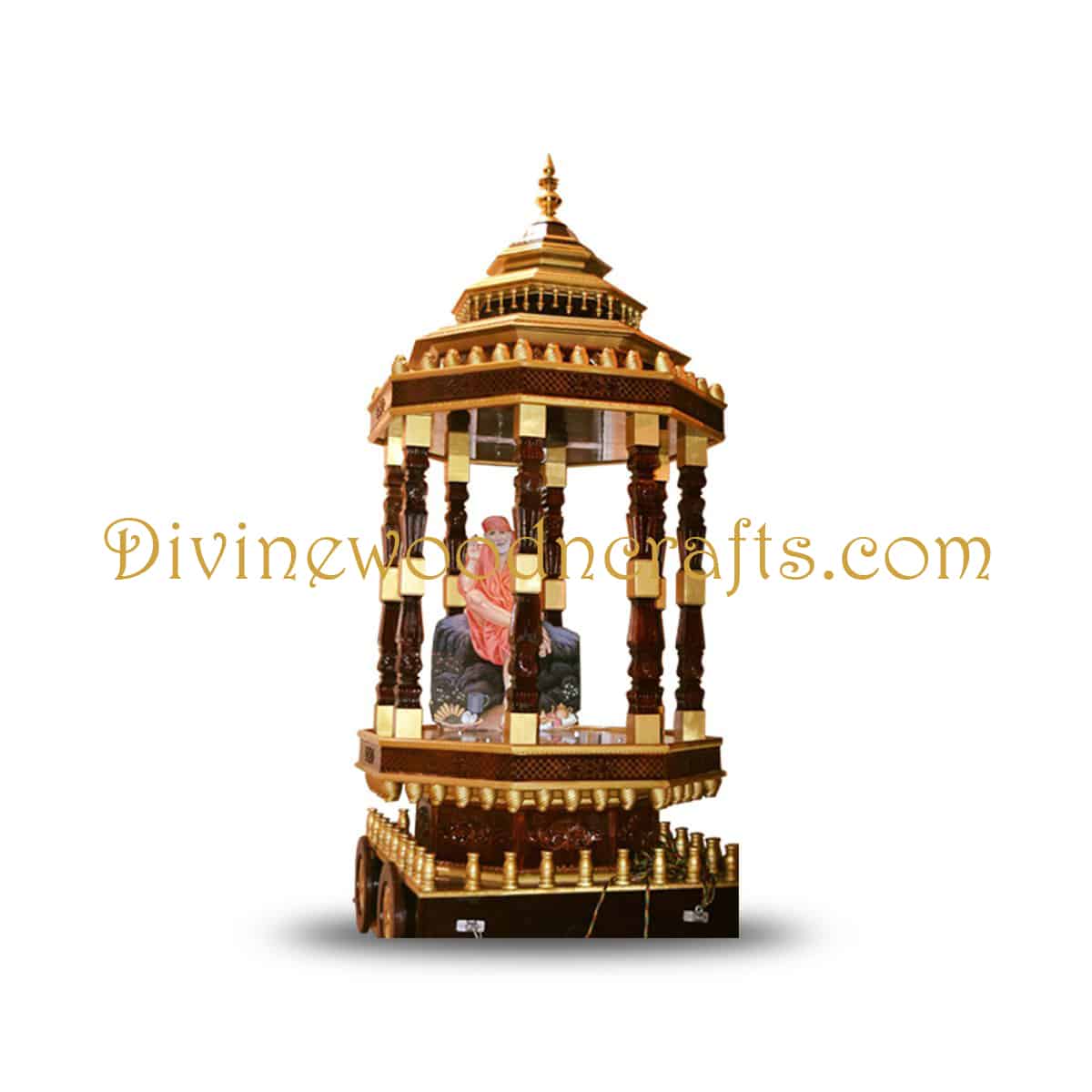 Temple Radham Temple Chariot - Exquisite Handcrafted Wooden Decor ...