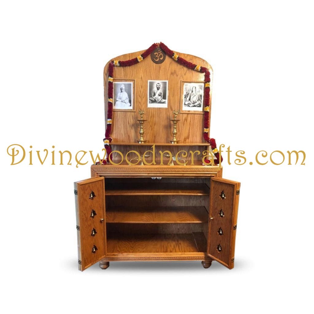 Customize Your Sacred Space with 84 Wooden Altar - Divine Wood N Crafts