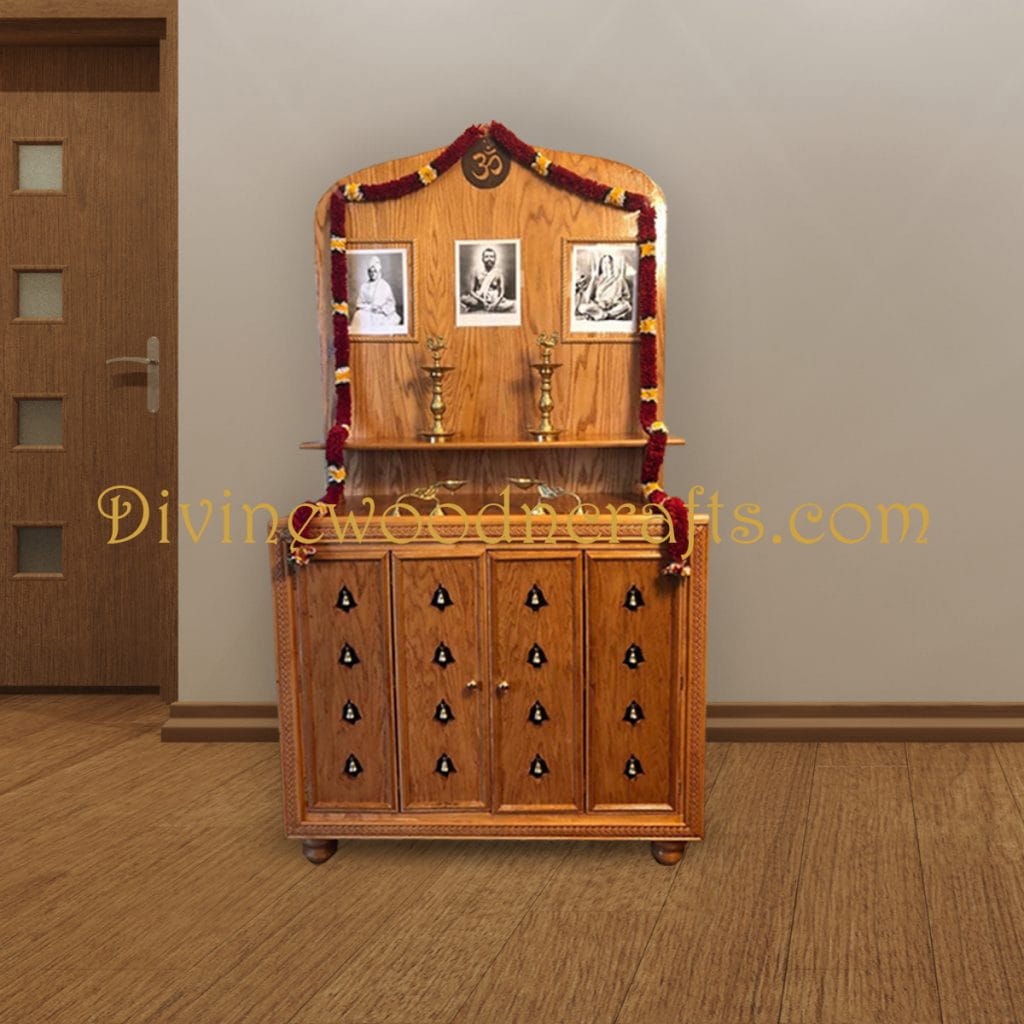 Customize Your Sacred Space with 84 Wooden Altar - Divine Wood N Crafts