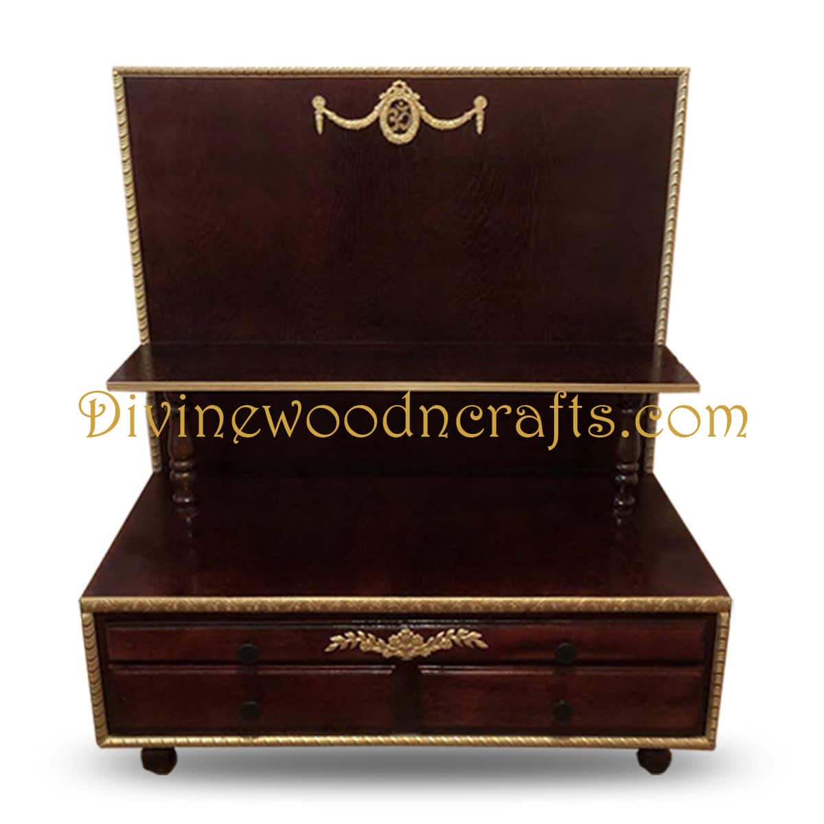 Custom Altar | 48 Inch | Handcrafted Wood Design | Divine Wood N Crafts