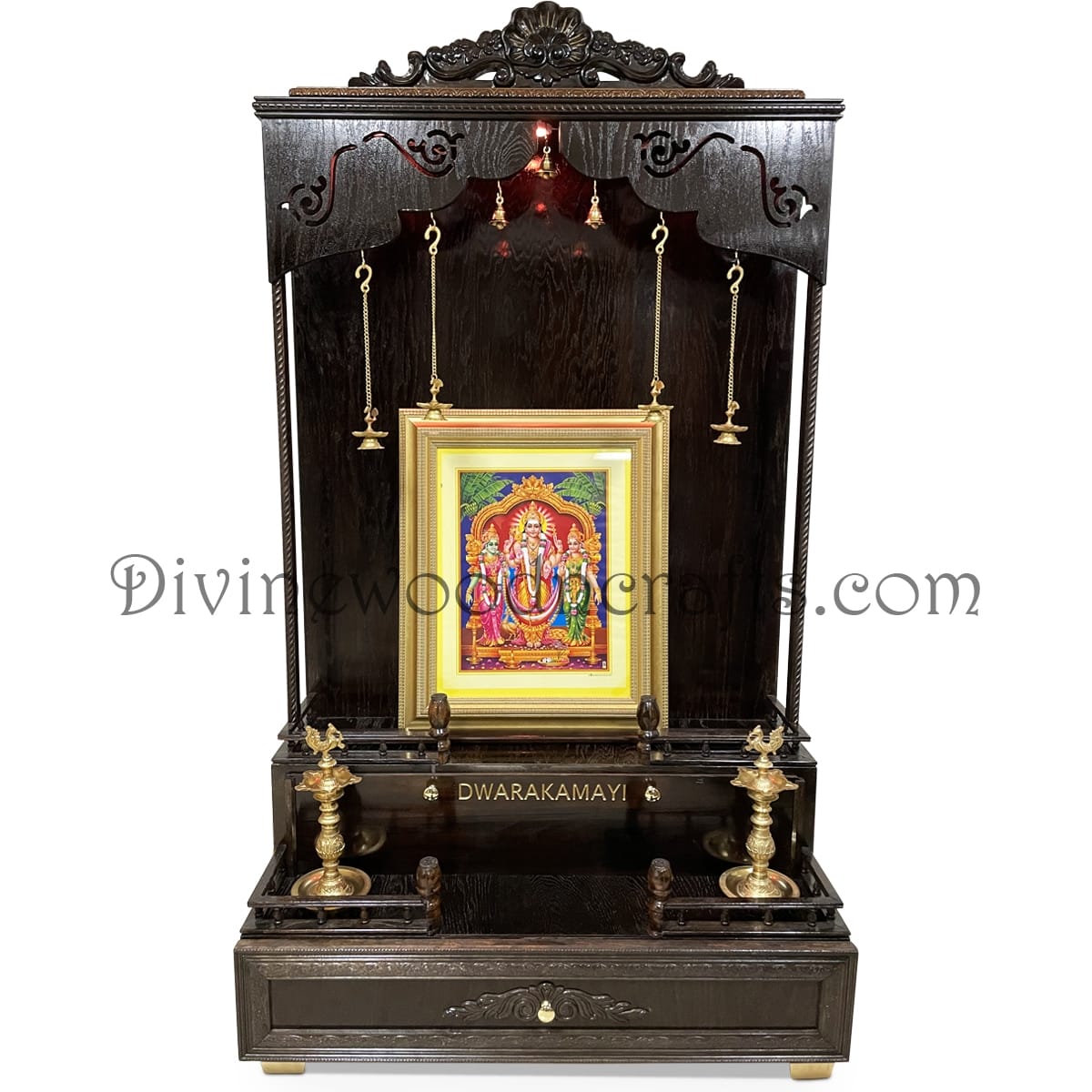 Handcrafted 42" Custom Wooden Altar for Sacred Spaces | Divine Wood n ...