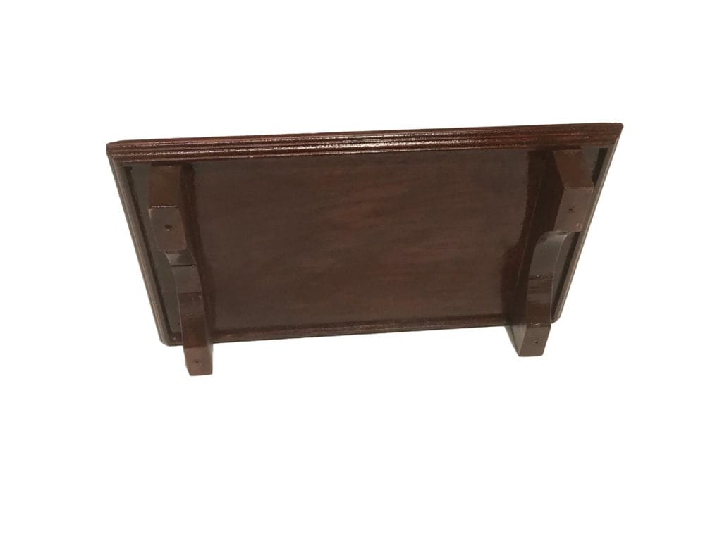 Buy Wooden Peeta Pooja Stool DarkBrown - Divine Wood N Crafts