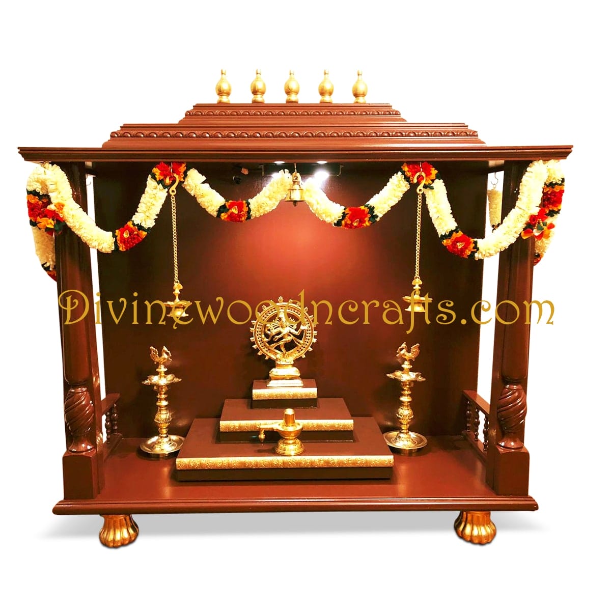 Get Blessed with our 48" Pooja Mandir M1 without Storage