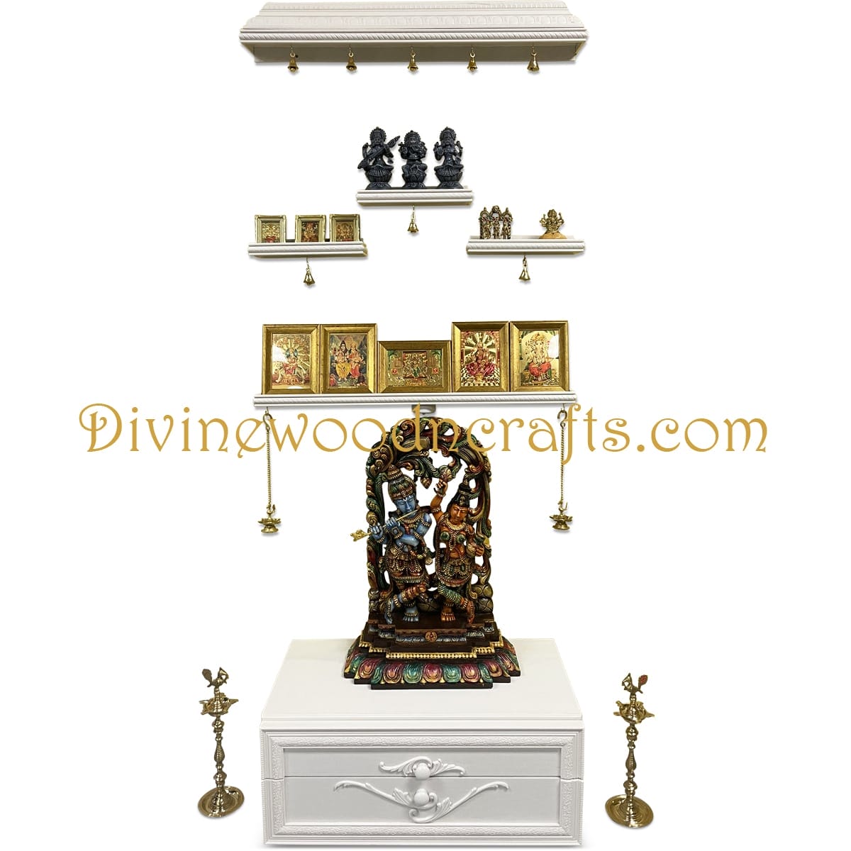 Make your Own Mandir Kit-1 - Divine Wood N Crafts